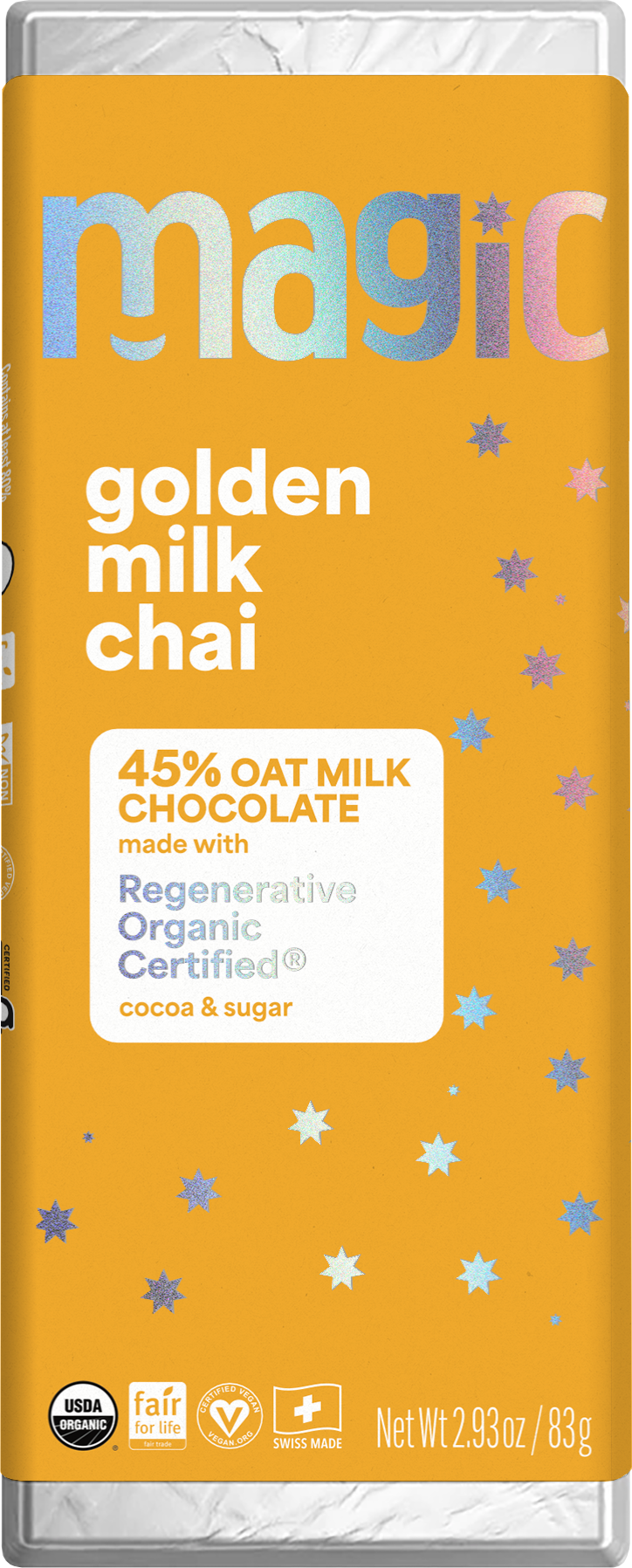 Golden Milk Chai Oat Milk Chocolate Bar - 6-pack – Magic Chocolate